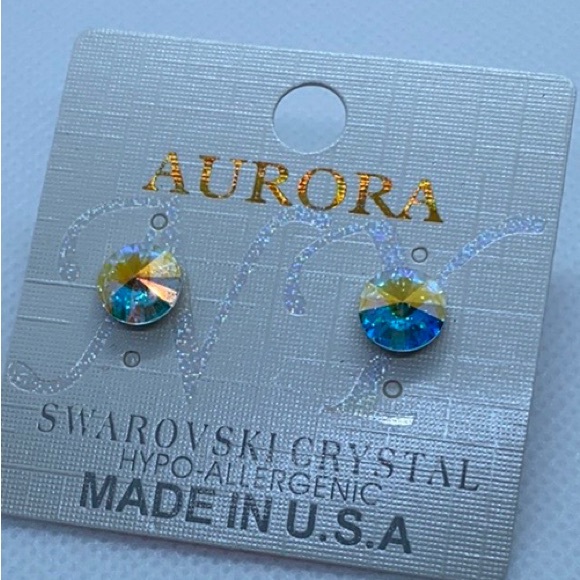 Aurora | Jewelry | Aurora Swarovski Crystals Aerrings New | Poshmark